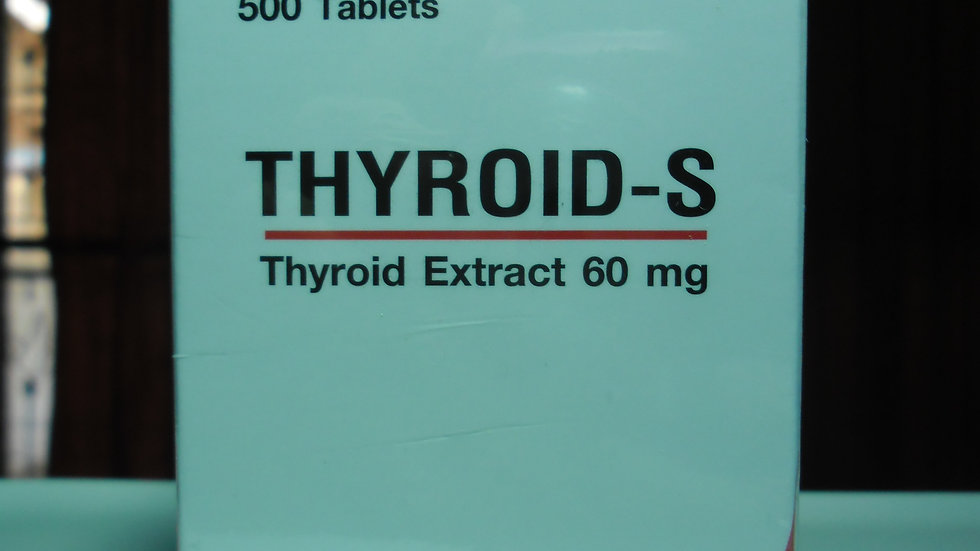 THYROID-S, Thyroid Support, NDT, 60 mg, 500 Tablets, by Sriprasit ...