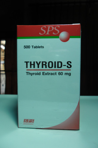 THYROID-S, Thyroid Support,NDT,For Hypothyroidism,60 mg, 500 Tablets ...