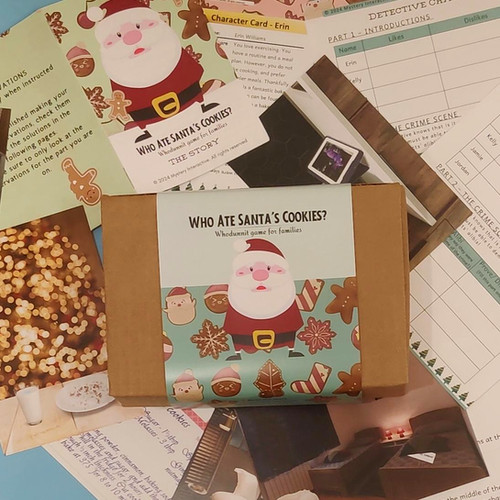 FAMILY MYSTERY GAME: Who Ate Santa's Cookies? Physical | Christmas ...