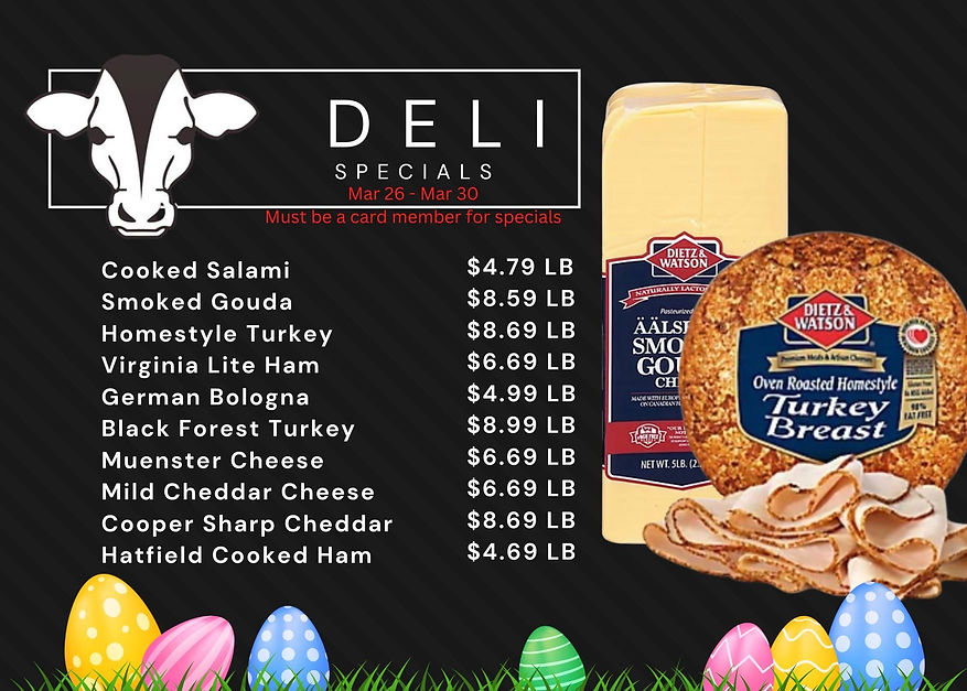 Weekly Specials | website