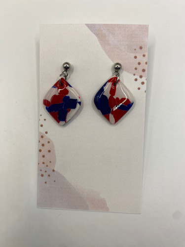 BELMONTELORA Red/White/Blue Diamond Marble | Abuelita’s Bakery