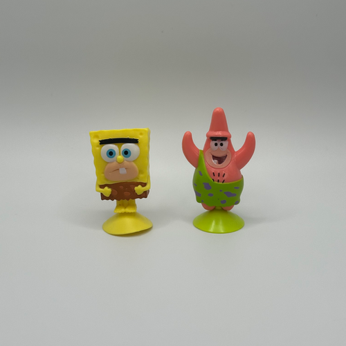 Caveman SpongeBob and Patrick Chibi Snapz Figurines | Nathan Fox Was Here