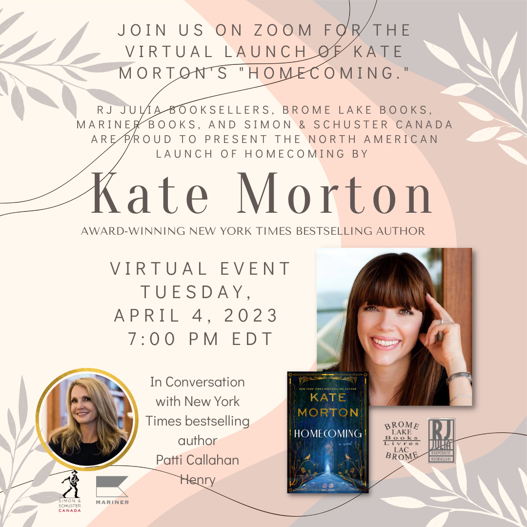 Virtual Event with Kate Morton in conversation with Patti