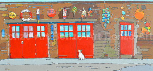 Dunbar Doors signed giclee print | bonzo-art