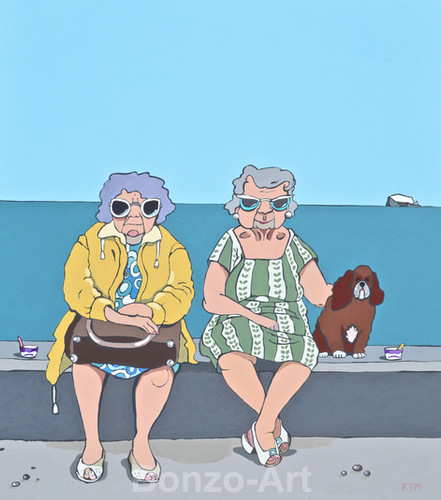 Rock Chicks (print) | bonzo-art