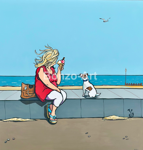 Ice Cream At Portobello’ Signed giclee Print | bonzo-art