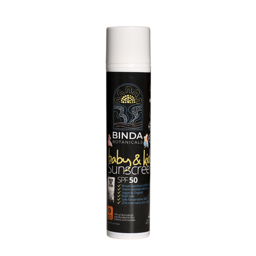 BINDA Baby & Kids Sunscreen SPF50 110g | Binda Botanicals