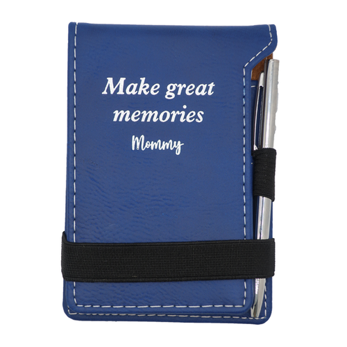 Leather Notepad with Pen - Small | Markit Engraving
