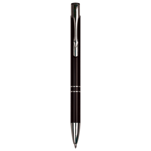 Custom Gloss Ballpoint Pen with Silver Trim | Markit Engraving