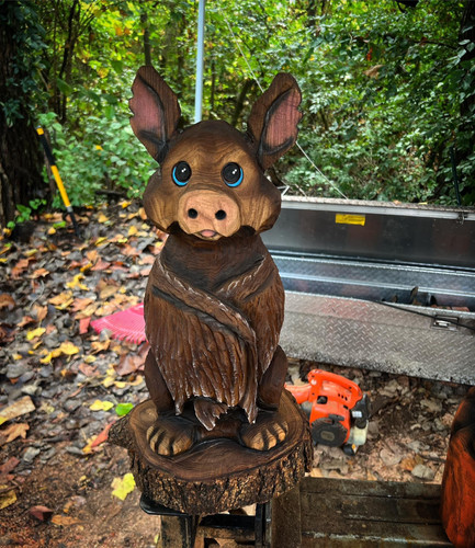 Chainsaw Carved Bat | Chainsaw Carved by N