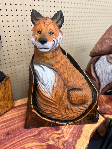 Chainsaw Carved Fox | Chainsaw Carved by N