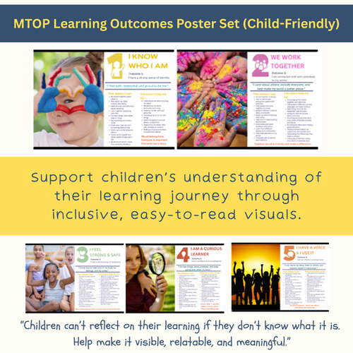MTOP Learning Outcomes Posters for OOSH - Child Friendly Set of 5 ...