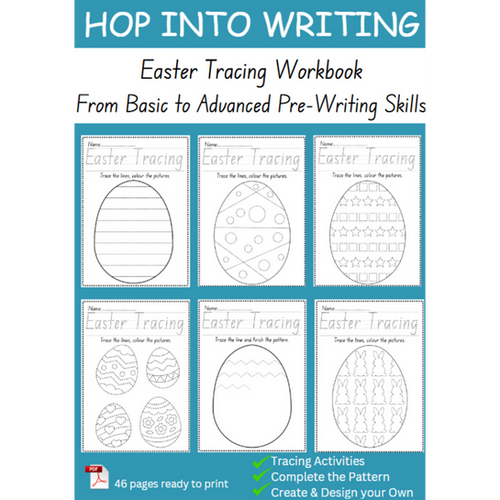Easter Tracing Workbook - Pre-Writing Skills Development | Educator ...