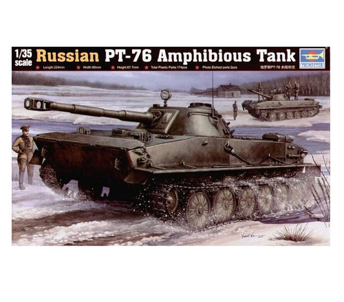 Советский плавающий танк ПТ-76 - Trumpeter 00380 1:35 | modelismus