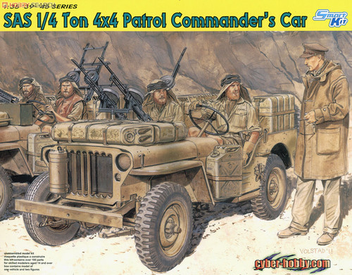 (под заказ) SAS 1/4 Ton 4x4 Patrol Commander's Car - Dragon 1:35 6724 ...
