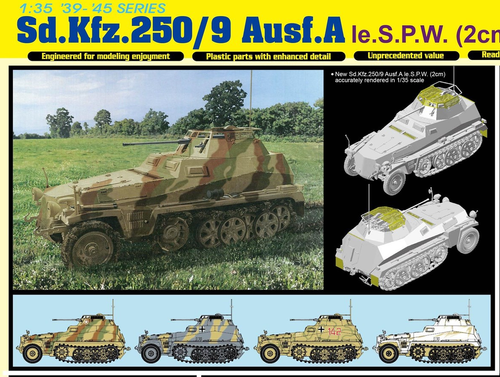 Dragon 6882 1/35 Sd.Kfz.250/9 Ausf.A le.S.P.W. 2cm + фигурки | modelismus
