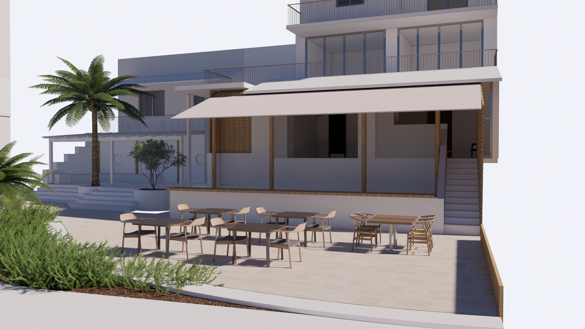 Stylish Seaside Outdoor Bar Design | ArchiVinci | 69651