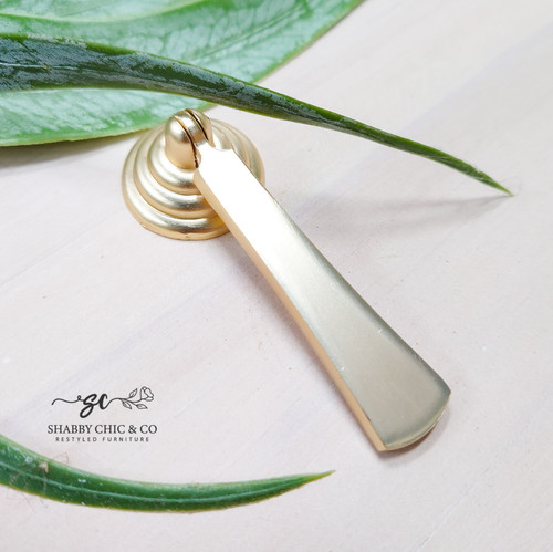 Brushed Gold Drop Knob | Shabby Chic & Co