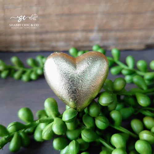 Gold Love Heart Door Knob | Shabby Chic & Co