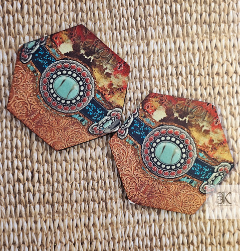 Belt Buckle Western Table Coasters | Chrissy'sCraftKorner