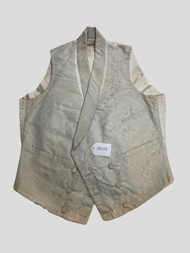 Silk-Cotton Double Breasted Brocade Waistcoat | TMT Museum
