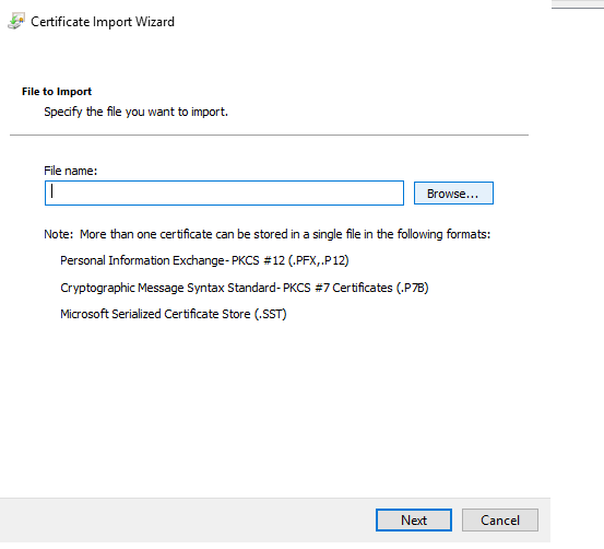 Install Certificates on Server