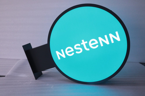 Double Side Lit Light Box Acrylic Blade Sign Side Install Blade Sign ...