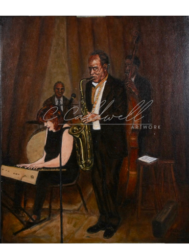 Sax Player - Tom Person | C Caldwell Art