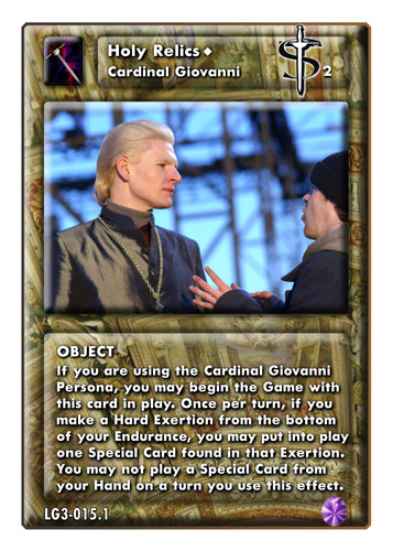 Cardinal Giovanni Holy Relics | Highlander CCG