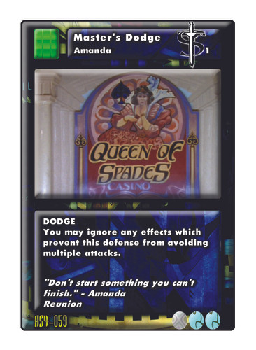 Amanda Master Dodge (Multiple Attacks) | Highlander CCG