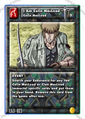 LG3-023 - Colin MacLeod - I Am Colin | Highlander CCG