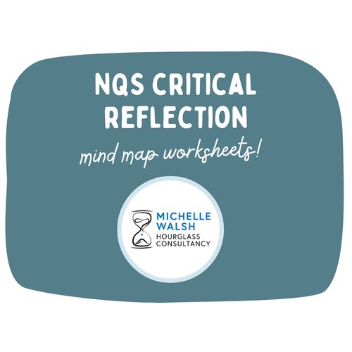 NQS Critical Reflection MIND MAP Worksheets | HourglassConsultancy