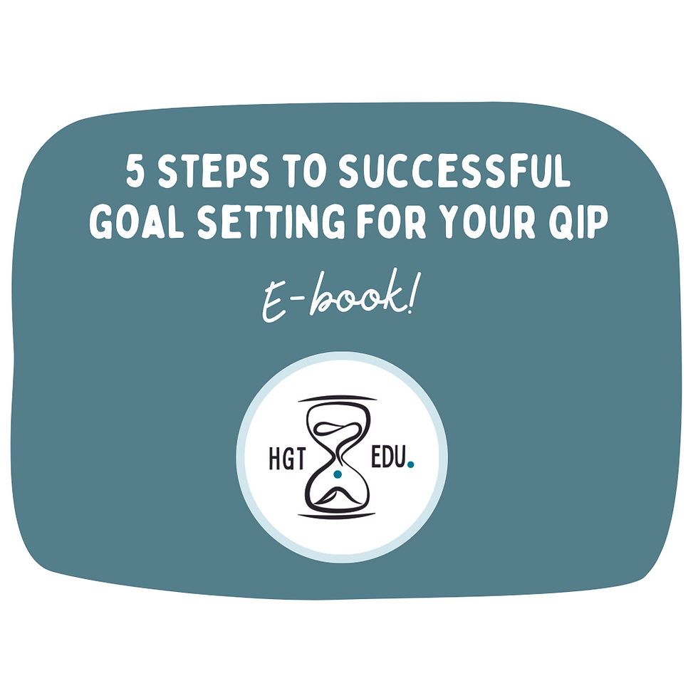 5 Steps to Successful Goal Setting for your QIP | HourglassTimeEdu