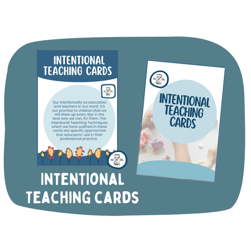 Intentional Teaching Cards | HourglassTimeEdu