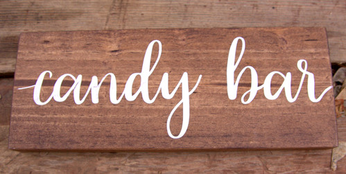 Wood Candy Bar Sign | bohemesjubilee