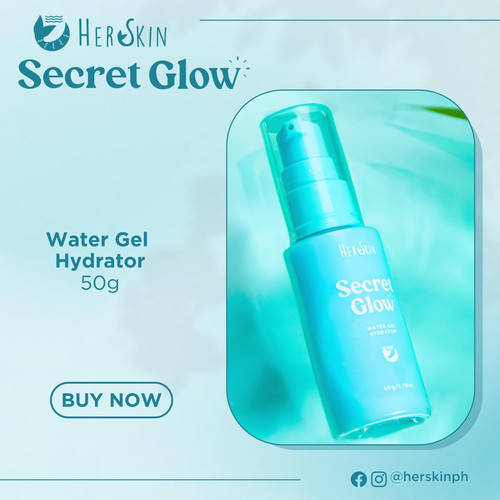 HerSkin Big Size Secret Glow Water Gel Hydrator | 50g | The Goddess Beauty