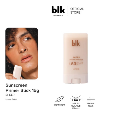 blk cosmetics universal sheer sunscreen primer stick SPF 50 UVA/UVB PA ...