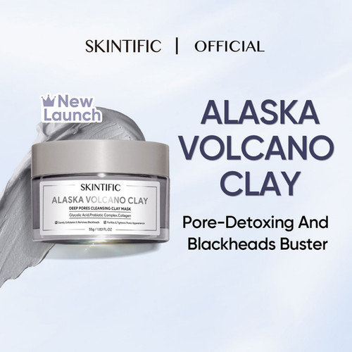 Skintific Alaska Volcano Deep Pores Cleansing Clay Mask |55g | The ...