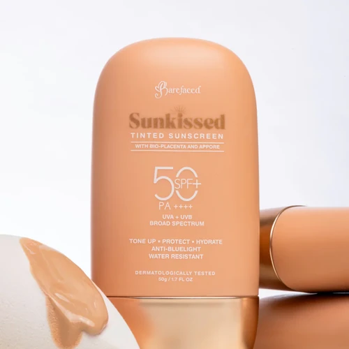Barefaced Sunkissed TINTED Sunscreen SPF 50 PA++++| 50g | The Goddess ...