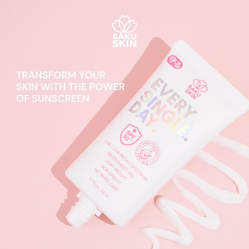 Saku skin Sunscreen SPF50 | 50ml | The Goddess Beauty