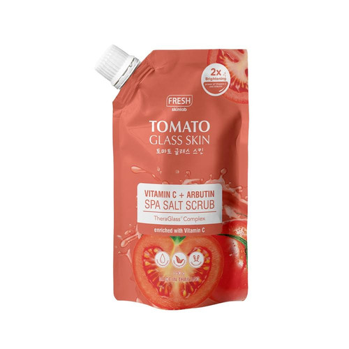 Fresh Skinlab Tomato Glass Skin Vitamin C + Arbutin Spa Salt Scrub ...