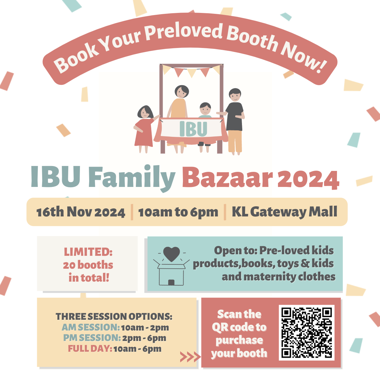 IBU Family Bazaar 2024 PRELOVED Booth Sale! | IBU Family
