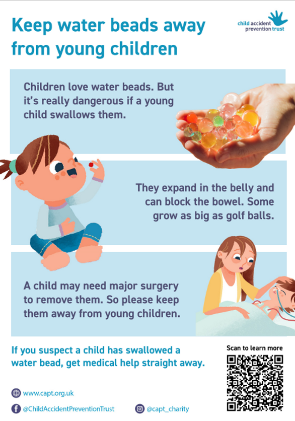 Safety Message - Water Beads