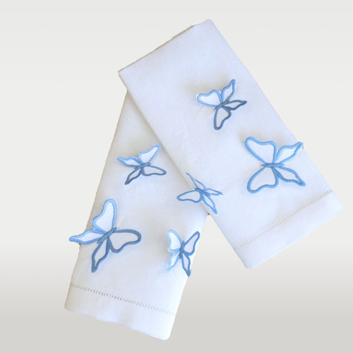 Blue Aponi Butterfly Napkin | Nara Cambridge