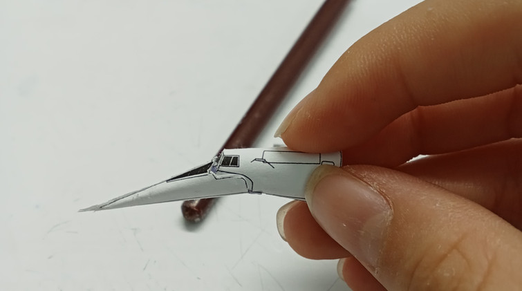 Concorde | paper model template download | little_model_airport