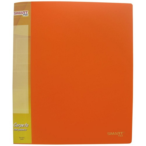 FOLDER PLASTICO CON PALANCA CARTA SMART 22127 NARANJA | Mark Soluciones D