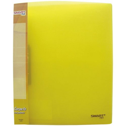 FOLDER PLASTICO CON PALANCA CARTA SMART 22110 AMARILLO | Mark Soluciones D