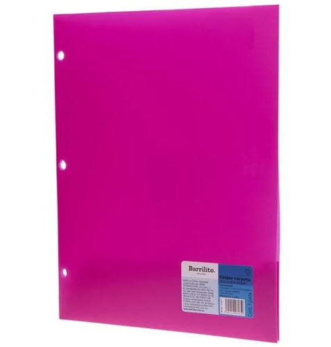 FOLDER PLASTICO CON PERFORACION CARTA BARRILITO CMP1 12P MAGENTA | Mark ...