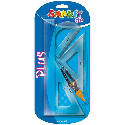 JUEGO DE GEOMETRIA SMARTY CON COMPAS 40924 | Mark Soluciones D