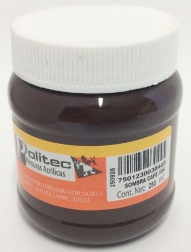 PINTURA ACRILICA POLITEC SOMBRA CAFE 304 250ML | Mark Soluciones D